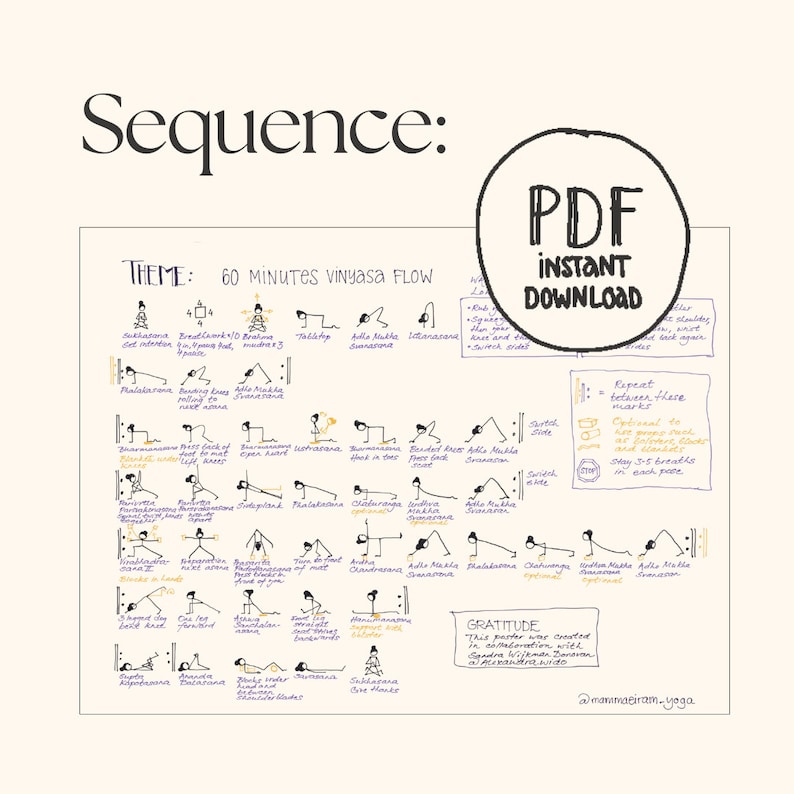 60 Minute Vinyasa Flow Sequence Pdf
