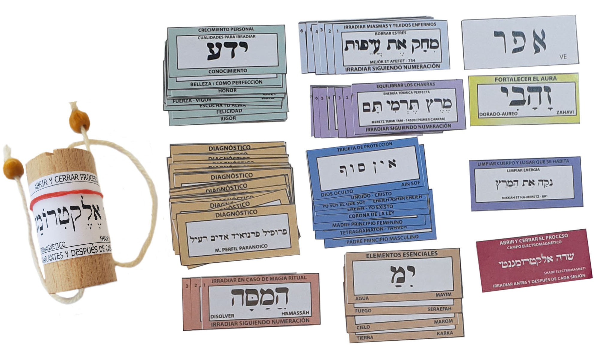 Hebrew Pendulum Labels in Color, 73 Labels for Healing Protocols - Etsy