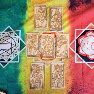 Complete Tarot Deck Made of Wood, 56 Cards and 22 Major Arcana, Wooden ...