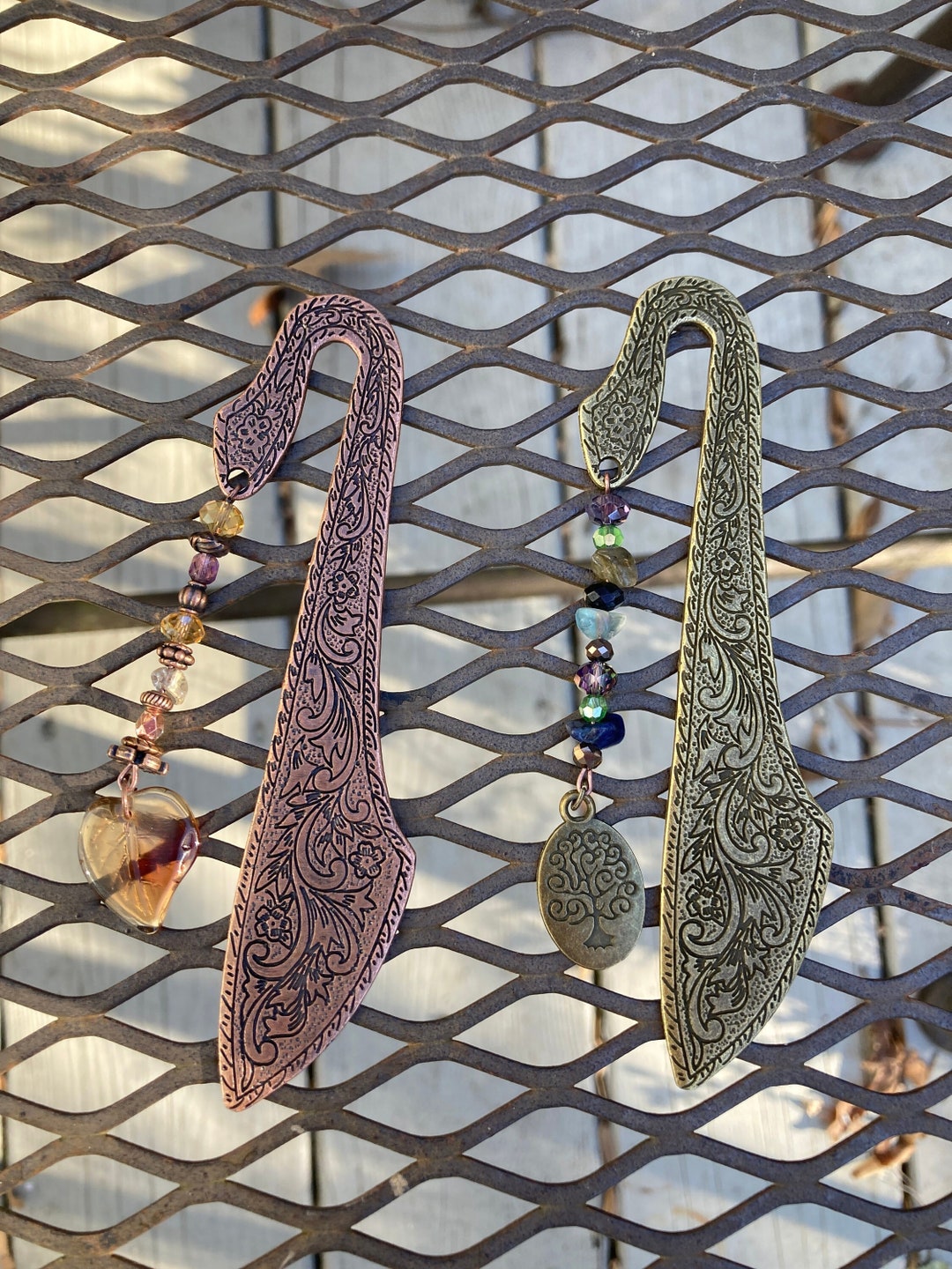 Copper or Bronze Bookmarks - Etsy