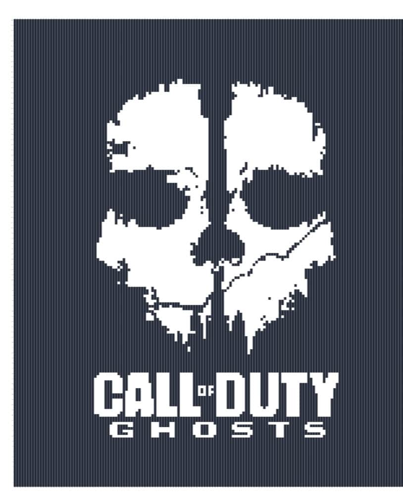 COD Ghosts Graphghan Pattern - Etsy