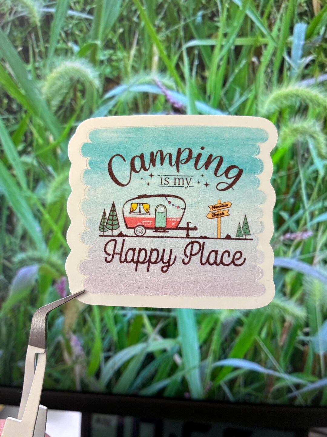 Camping Themed Stickers, Vacation Stickers, Custom Designed Stickers ...