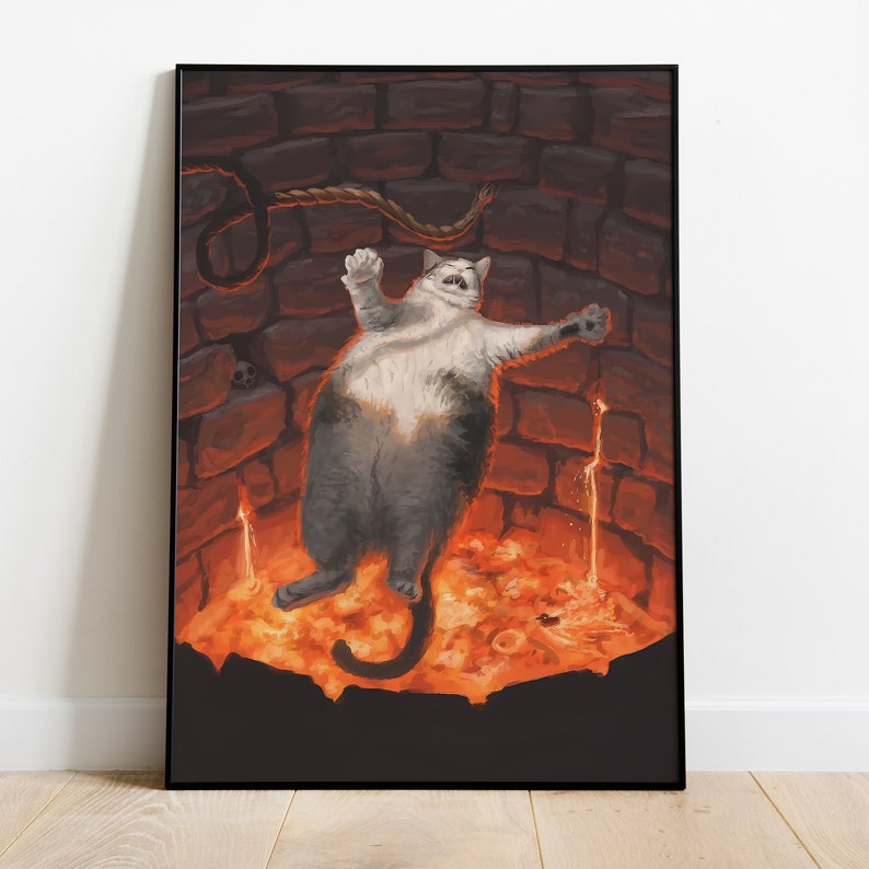 Pathetic Duck Poster Pathetic Cat Wall Art & Fine Art Print - Etsy Hong ...