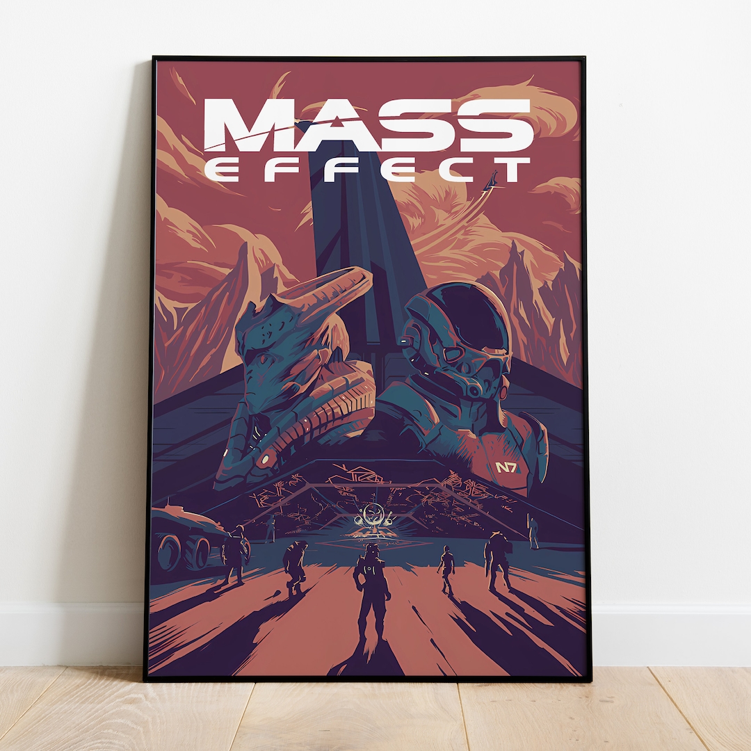 Mass Effect Poster, Wall Art & Fine Art Print, Home Decor, Game Poster ...