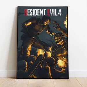 Resident Evil 4 Remake Poster, Resident Evil Wall Art & Fine Art Print ...