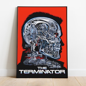 Terminator Poster, Arnold Schwarzenegger Wall Art & Fine Art Print ...