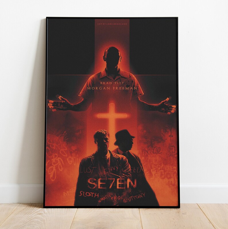 Se7en Poster, Wall Art & Fine Art Print, Home Decor, Movie Poster Gift ...