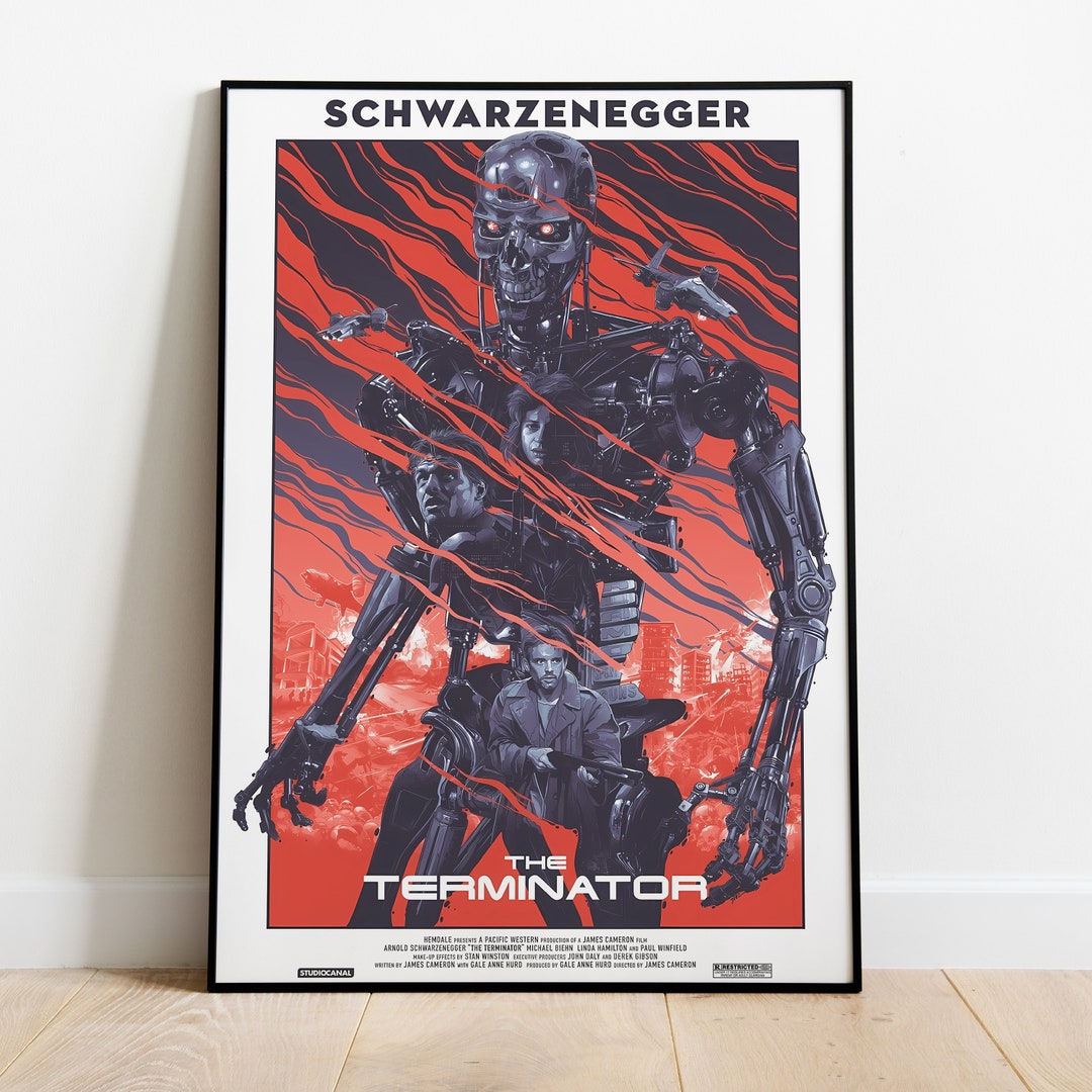 Terminator Poster, Arnold Schwarzenegger Wall Art & Fine Art Print ...