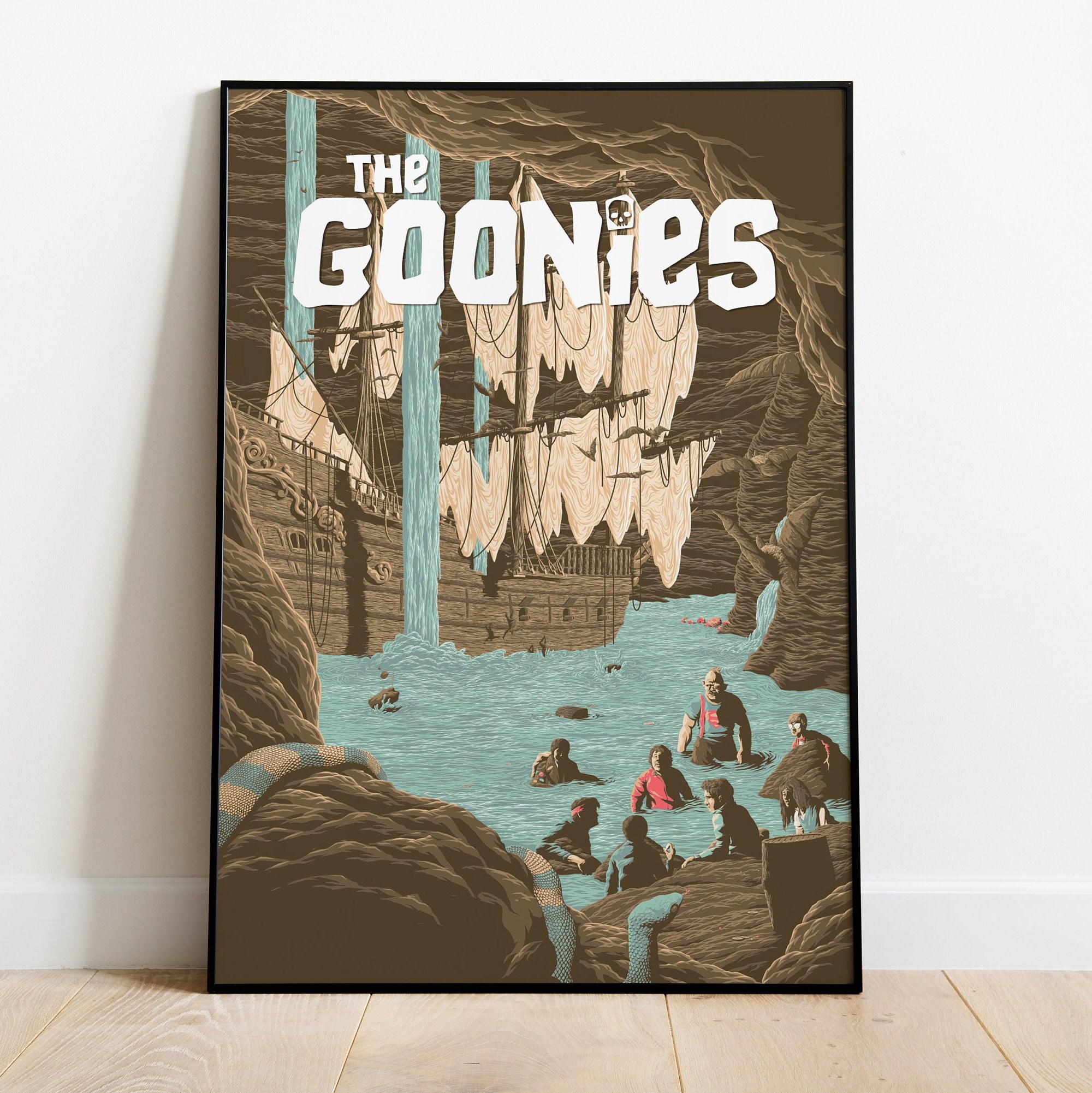 The Goonies Poster, Wall Art & Fine Art Print, Home Decor, 80s Movie ...