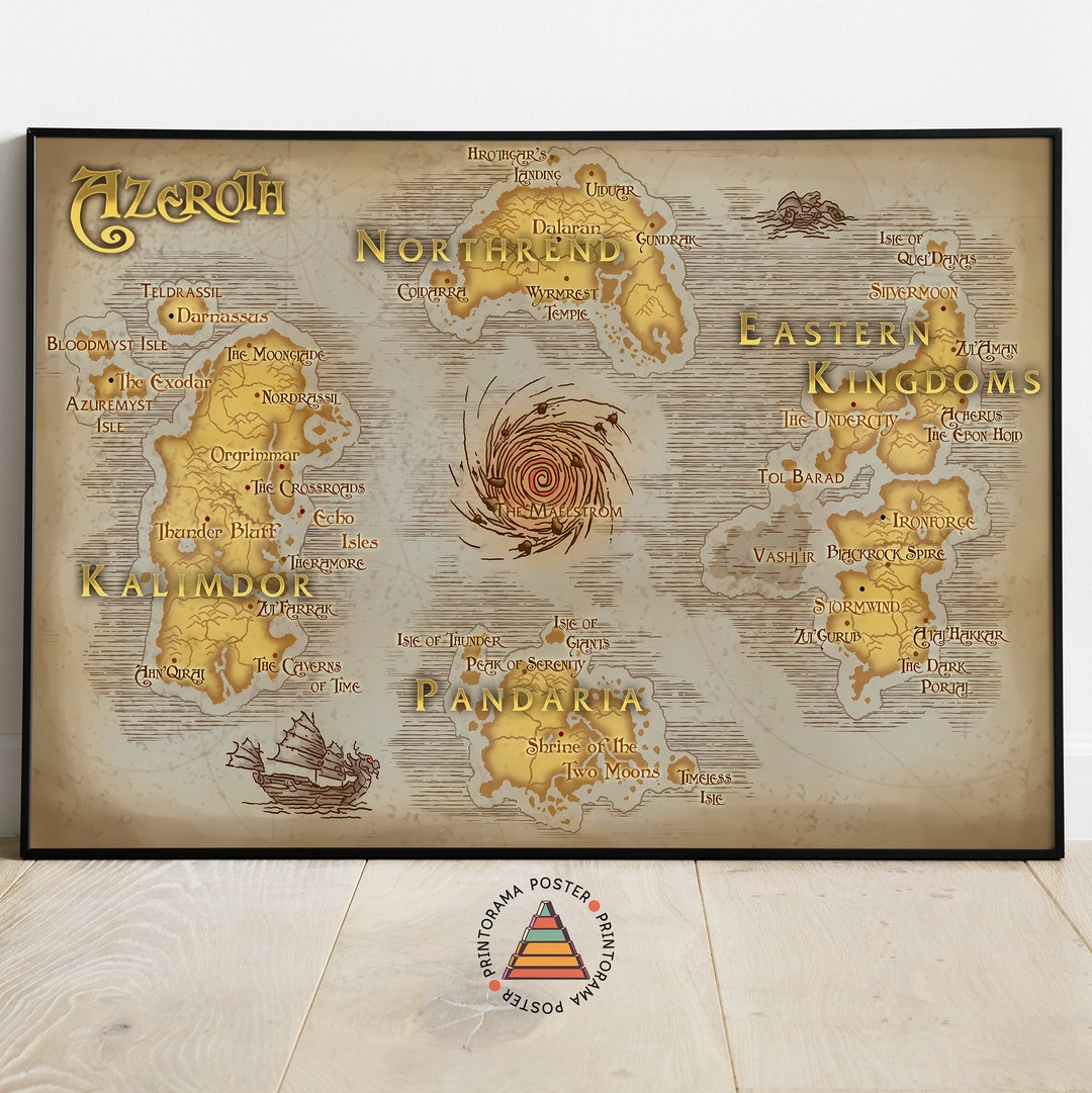 World of Warcraft Poster, Wall Art & Fine Art Print, Home Decor, Game ...