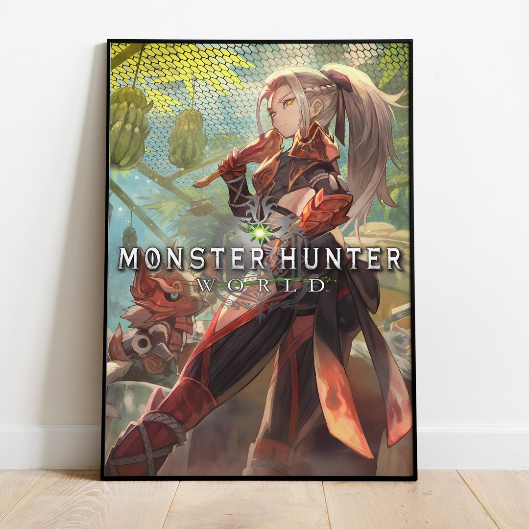 Monster Hunter World Poster, Wall Art & Fine Art Print, Home Decor ...