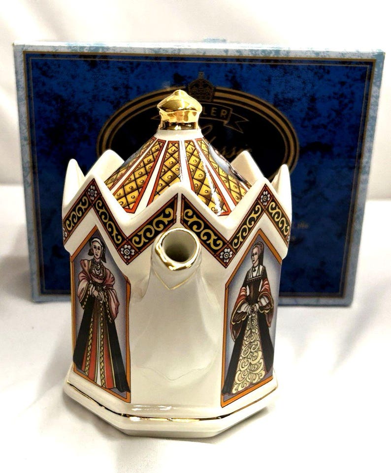 James Sadler Sons KING HENRY VIII and His Six Wives Hexagon Teapot ...