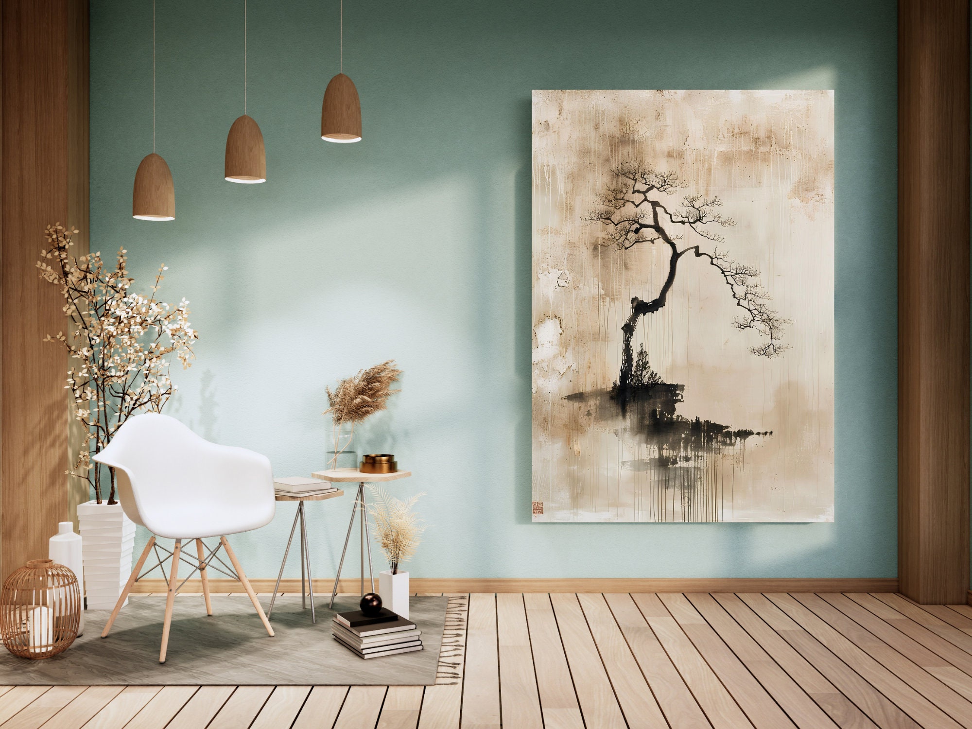 Japandi Wall Art Buy 1 Get 1 FREE Wabi Sabi Art Print Minimalist Modern ...