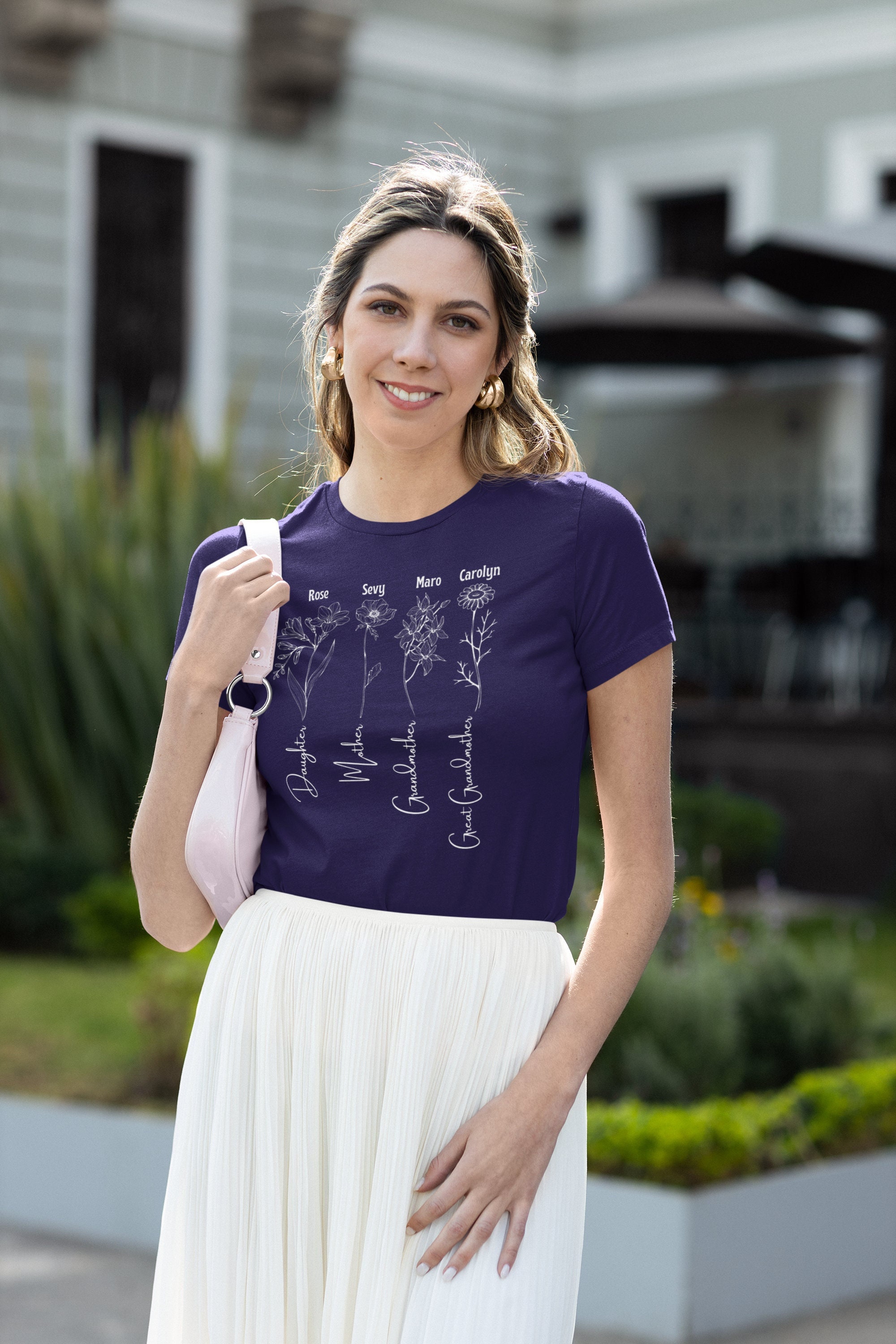 T Shirt Four Generations Daughter Mother Grandmother Great Grandmother ...