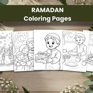 50 Pages Ramadan Coloring Book for Kids Printable PDF – Islamic ...