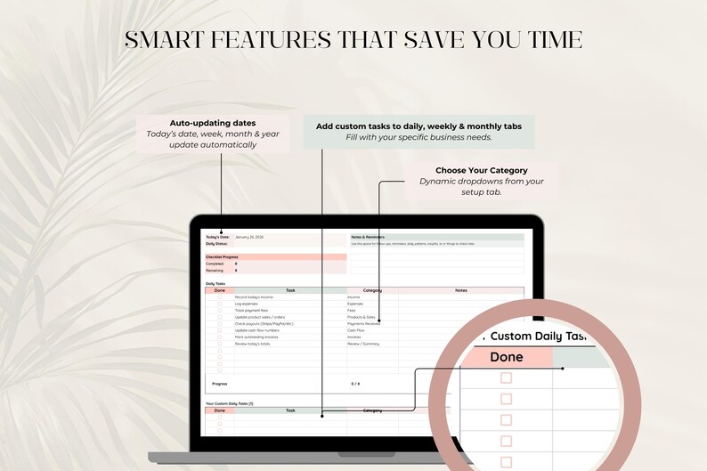 Bookkeeping Checklist Google Sheets | Daily, Weekly & Monthly ...