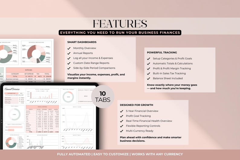 Bookkeeping Spreadsheet Google Sheets Small Business | Solopreneur ...