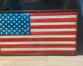 Custom Handmade American/gadsten Wooden Flag - Etsy