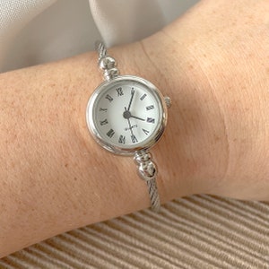 Adjustable Bracelet Watch, Women Watch, Stainless Steel Silver Watch ...