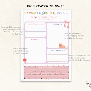 Kids Prayer Journal 2.0 Gratitude Journal Bible Study for Kids Prayer ...