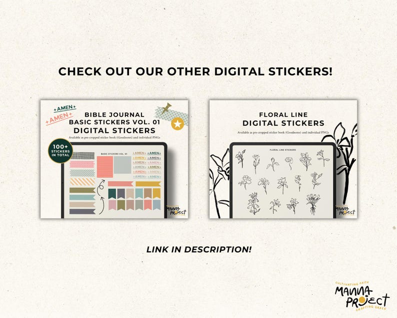 Bible Stickers for Goodnotes | Faith Digital Stickers | Christian ...