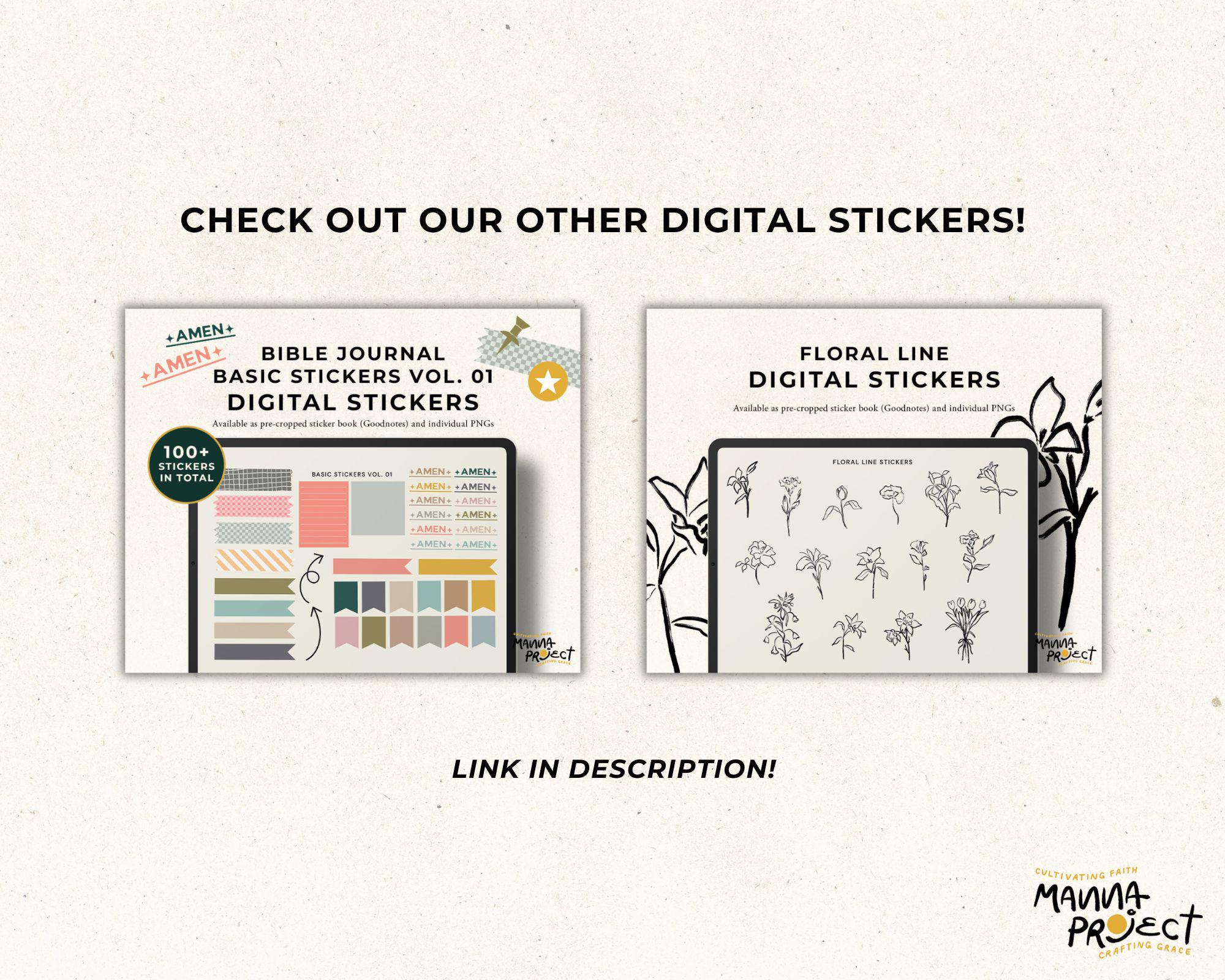 Bible Stickers for Goodnotes | Faith Digital Stickers | Christian ...
