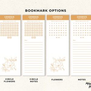 Books of the Bible Bookmark Bundle – Floral & Notes Designs (printable ...