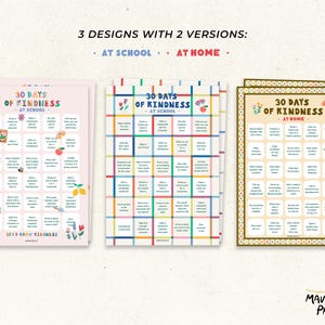 30 Days of Kindness Printable | Home and School Versions | Kindness ...