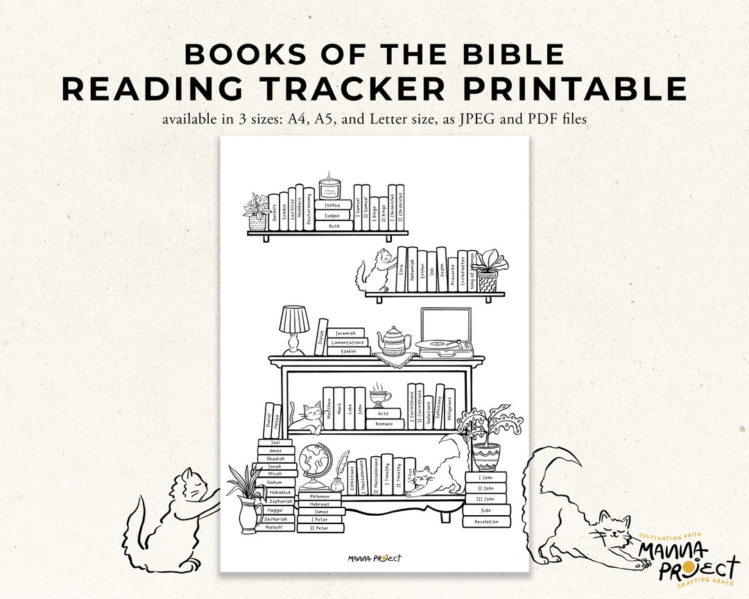 Books of the Bible Reading Tracker | Bible Study for Kids | Homeschool ...