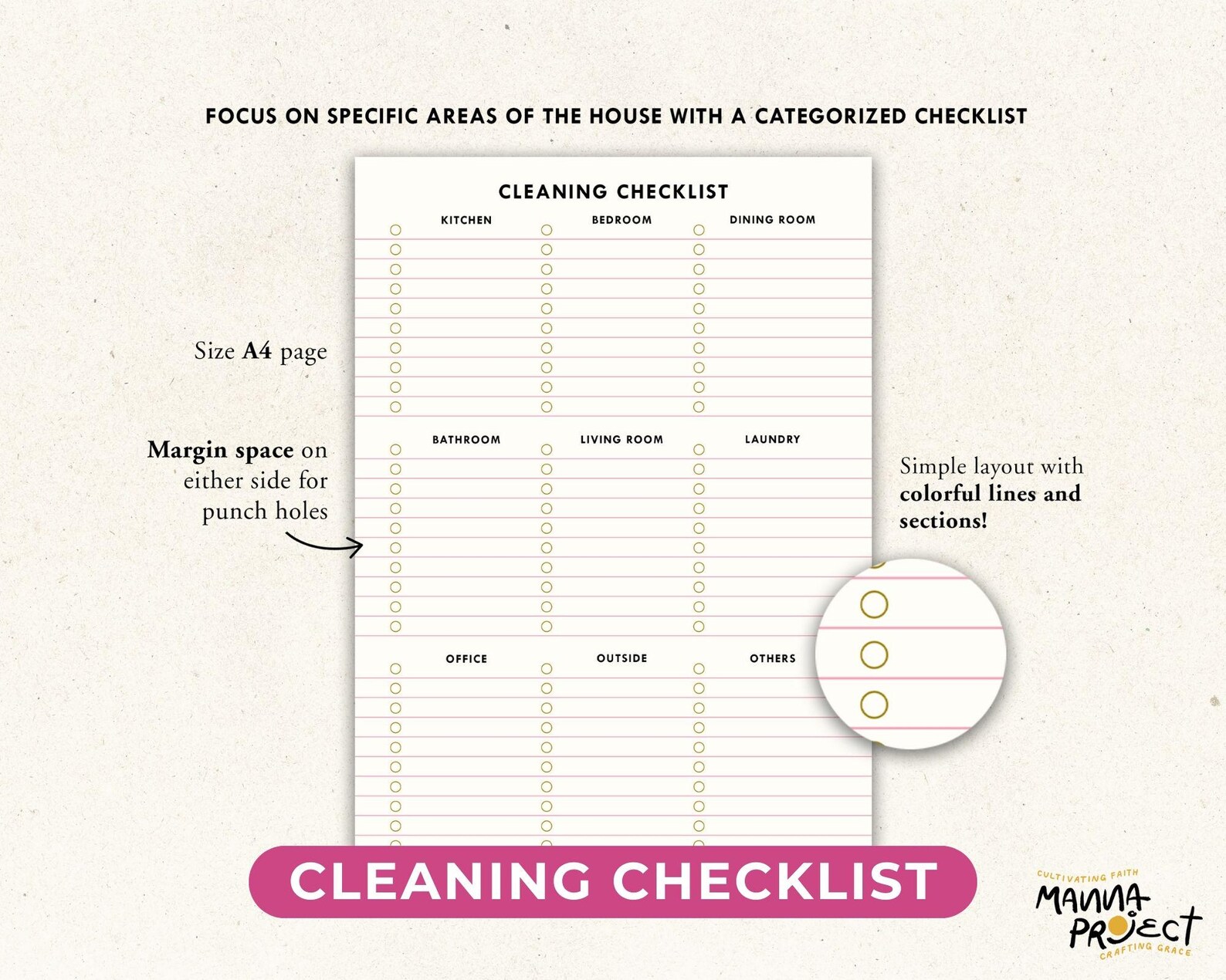 Family Planner Bundle | Chore Chart, Meal Prep, Cleaning (digital ...