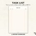 Task List Planner | Task Checklist | Minimal to Do List | Organizer ...