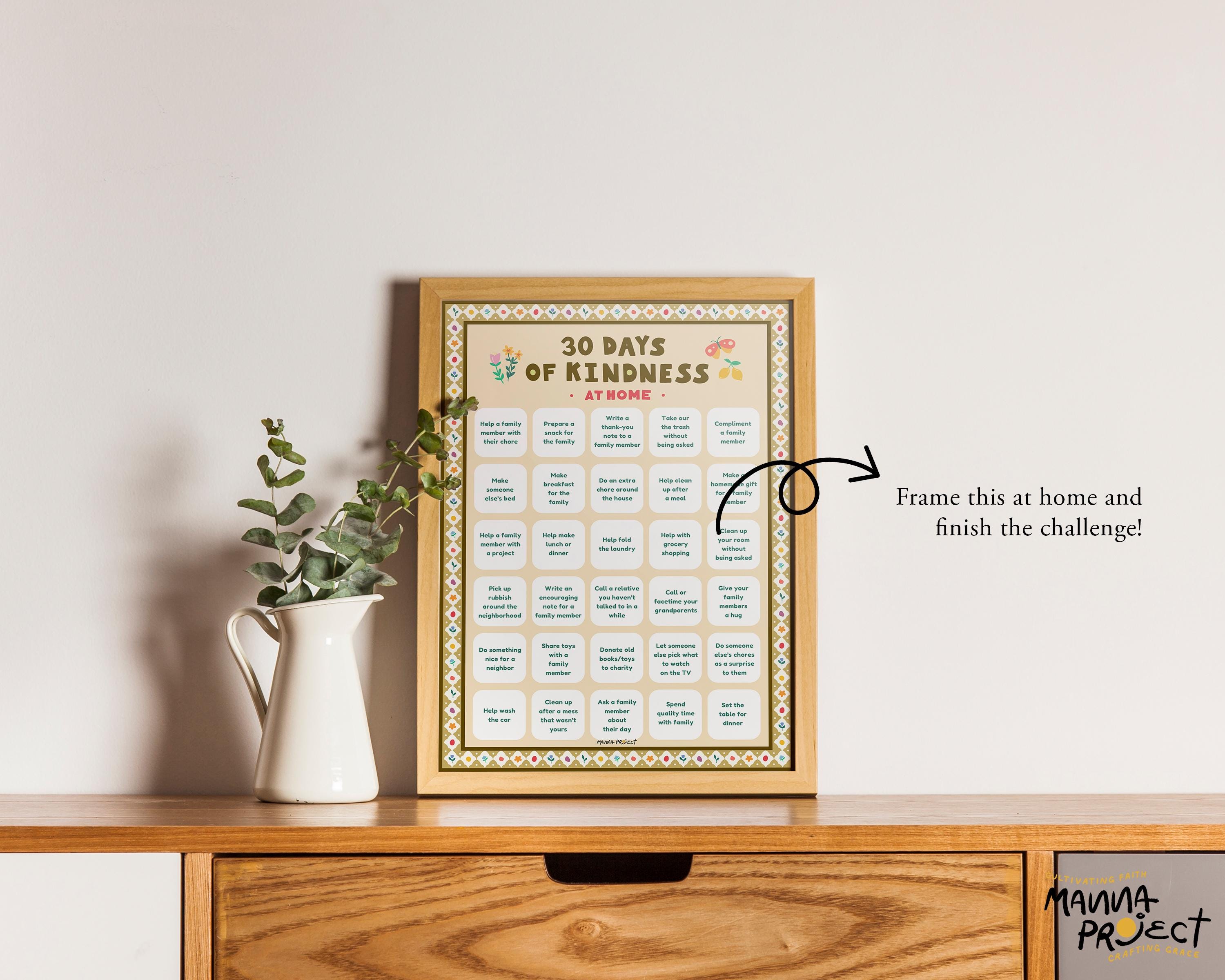 30 Days of Kindness Printable | Home and School Versions | Kindness ...