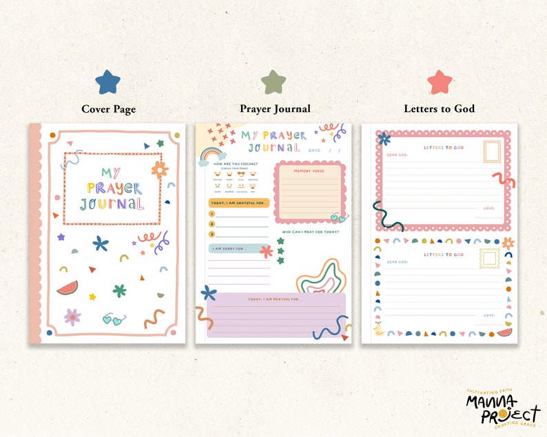 Kids Prayer Journal | Journal for Kids | Printable Prayer Journal ...