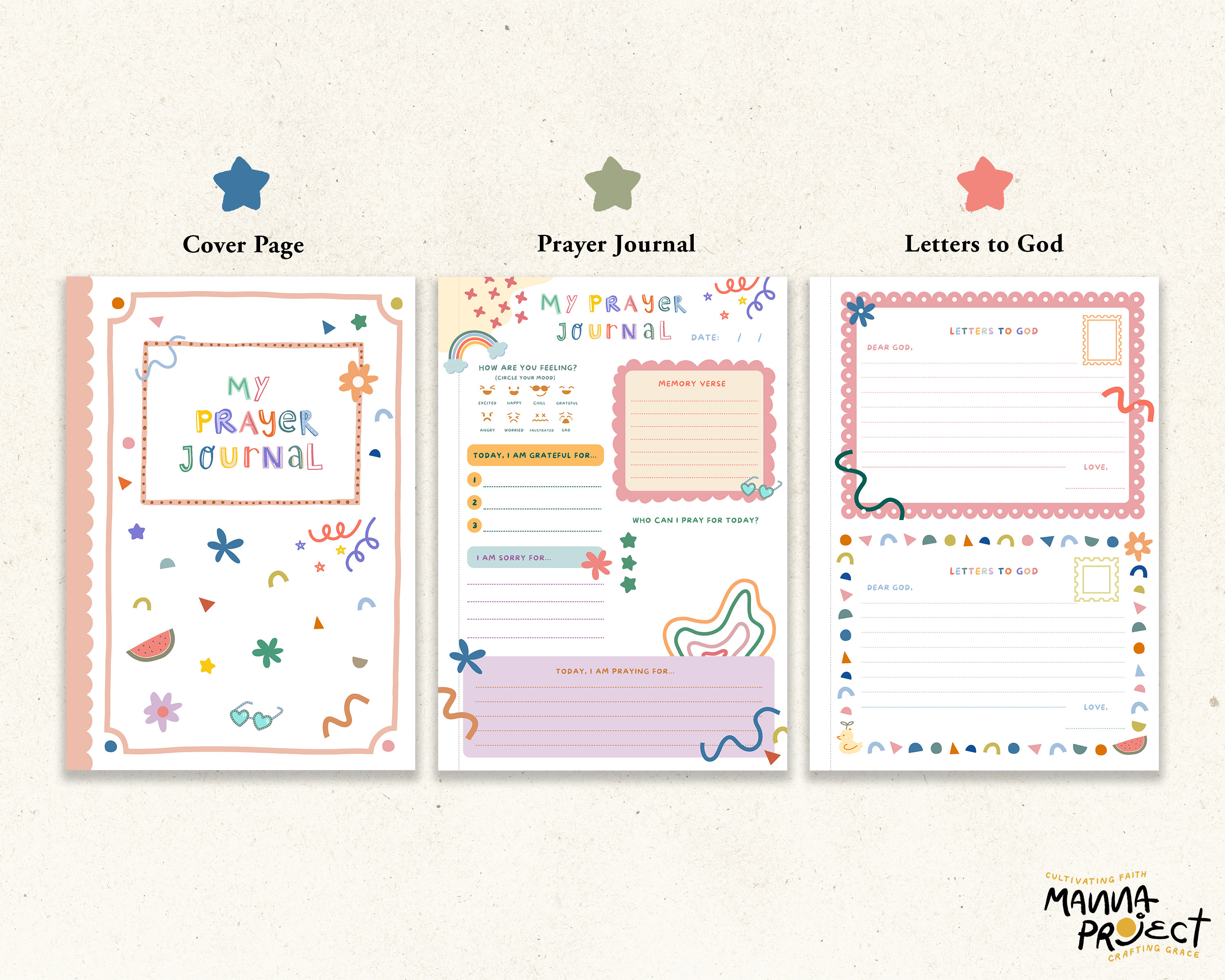 Kids Prayer Journal | Journal for Kids | Printable Prayer Journal ...