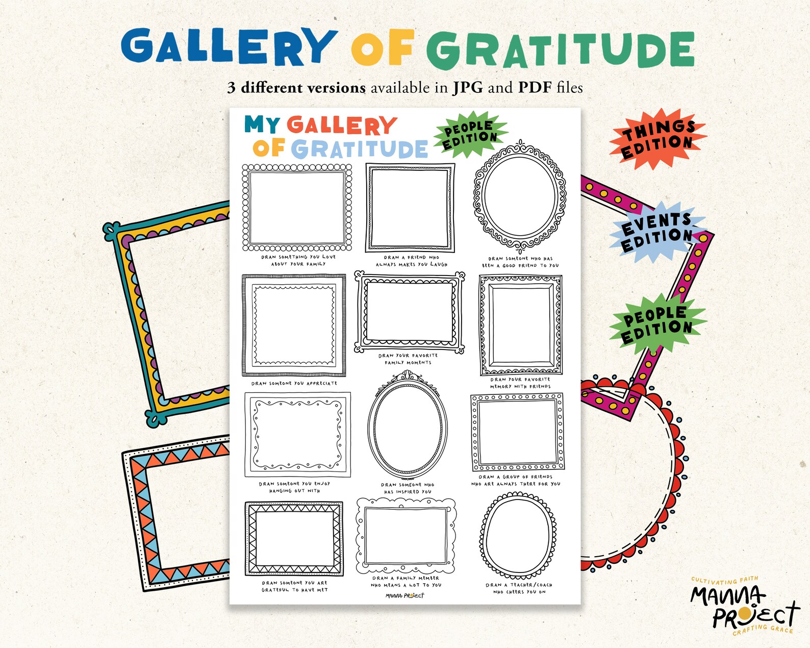 Gratitude Journal for Kids | Printable Bible Journal (digital Download ...