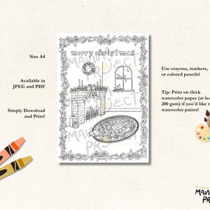 Christmas Coloring Pages | 4 Pages | Christmas Kids Activity | Holiday ...