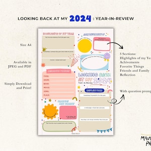 Kids New Year Pack | New Year Resolutions Printable for Kids | New Year ...