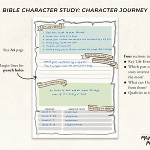 Bible Character Study | Journal for Kids | Bible Study for Kids ...