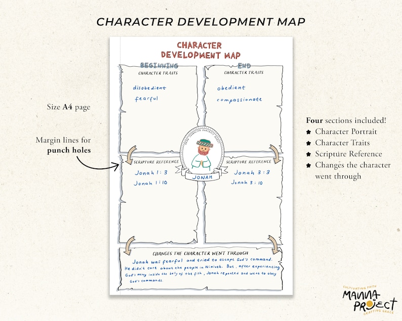 Bible Character Study | Journal for Kids | Bible Study for Kids ...