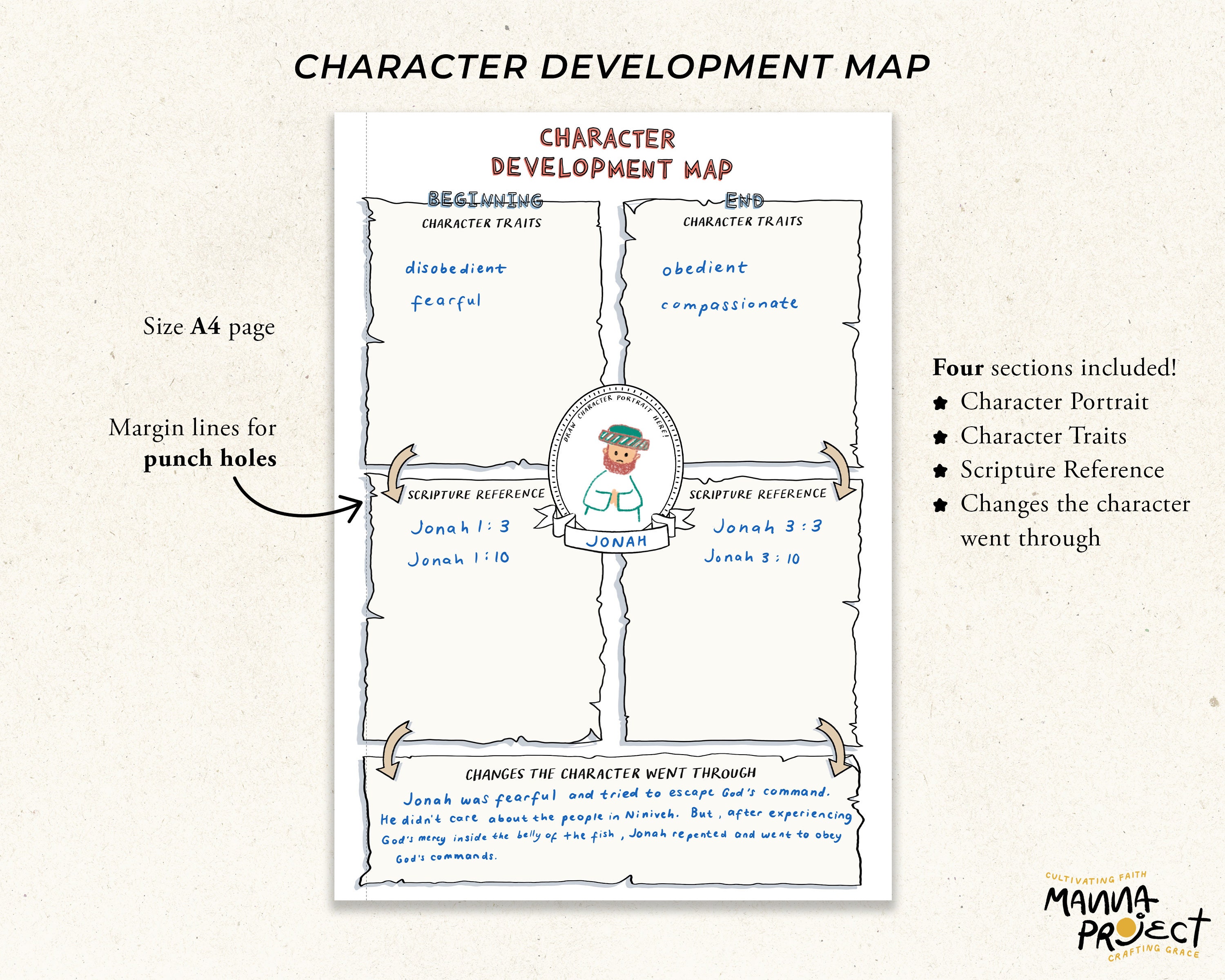 Bible Character Study | Journal for Kids | Bible Study for Kids ...