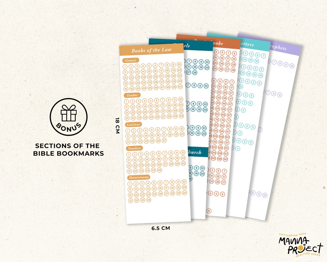 Books of the Bible Bookmark Bundle – Floral & Notes Designs (printable ...