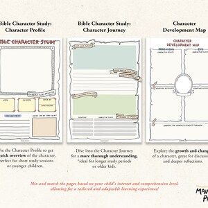 Bible Character Study | Journal for Kids | Bible Study for Kids ...