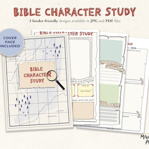 Bible Character Study | Journal for Kids | Bible Study for Kids ...