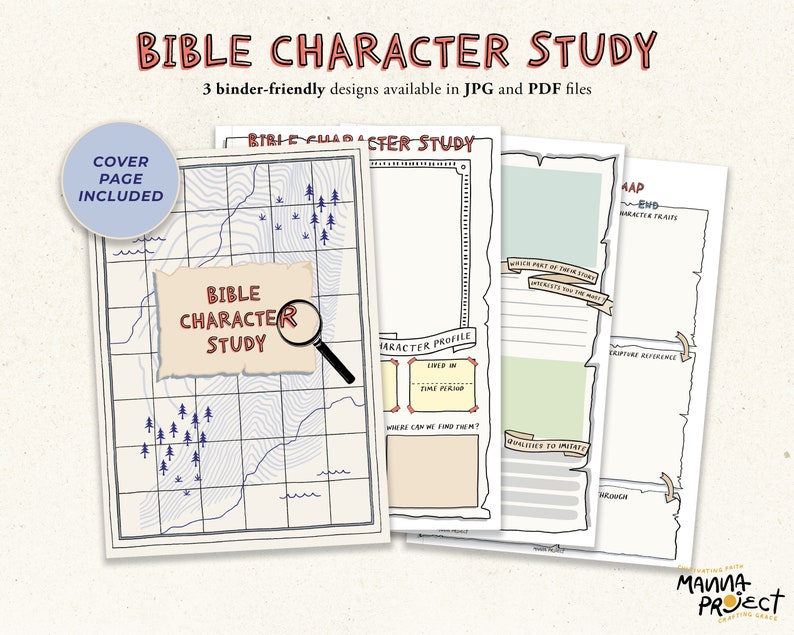Bible Character Study | Journal for Kids | Bible Study for Kids ...