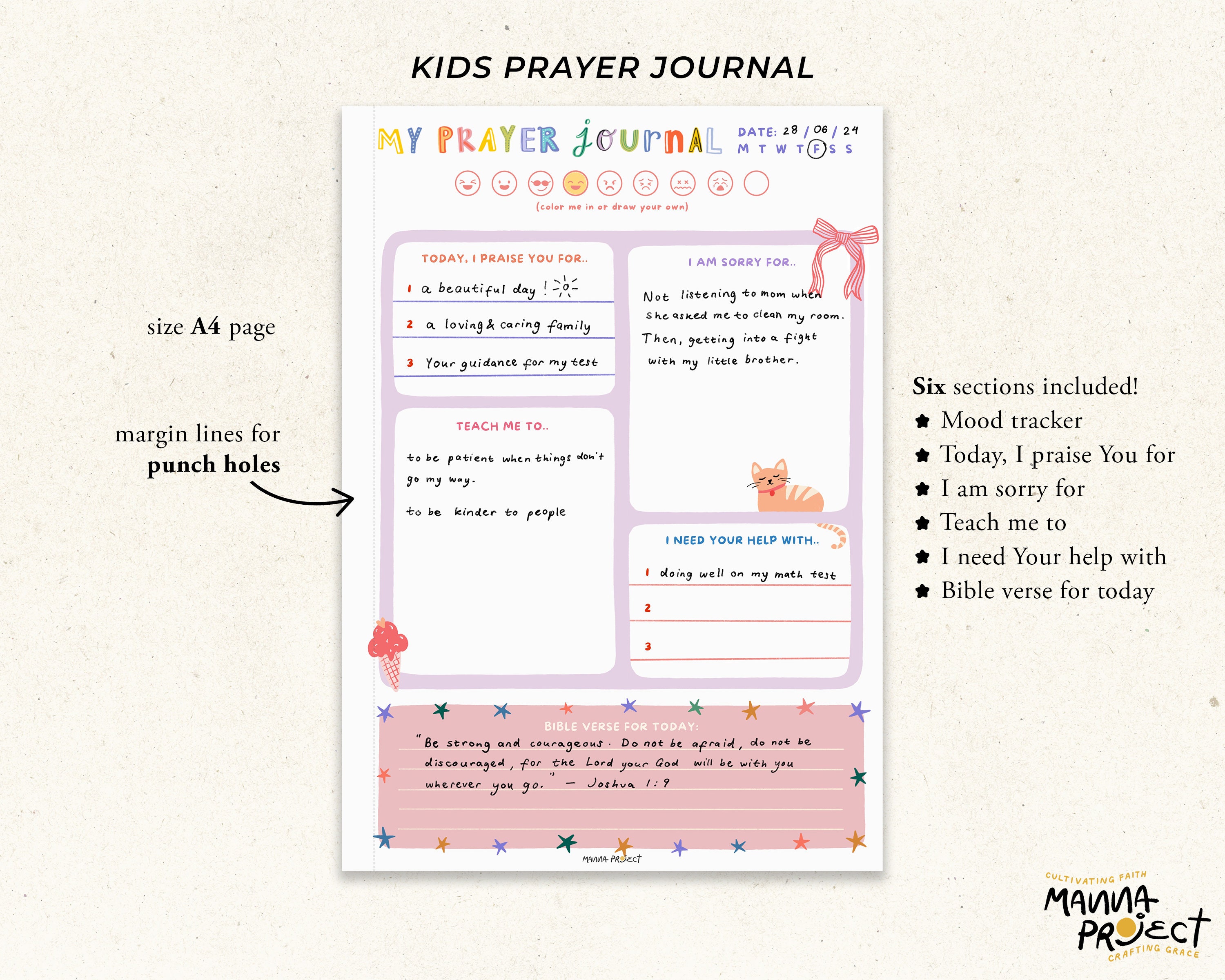 Kids Prayer Journal 2.0 Gratitude Journal Bible Study for Kids Prayer ...