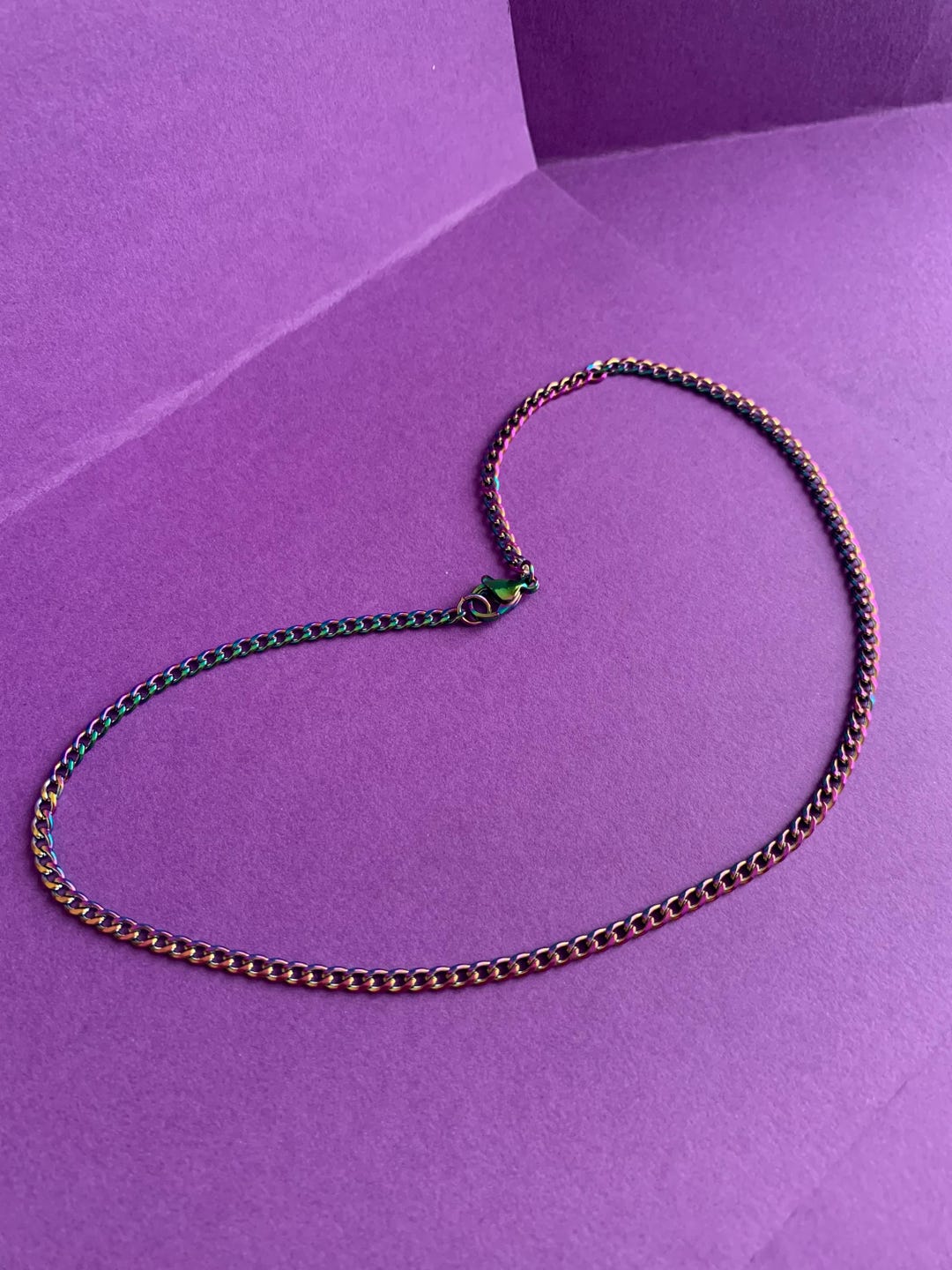 RAINBOW CHAIN NECKLACE - Etsy