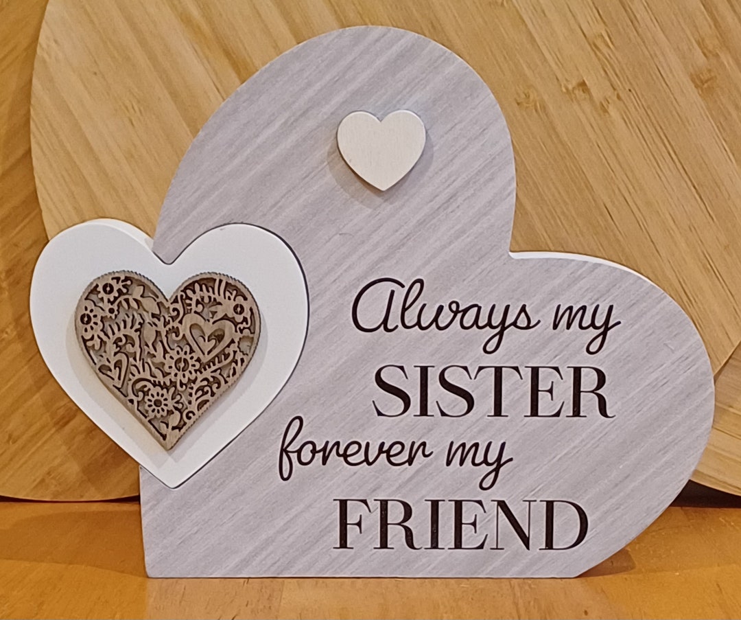 Wooden Plaque Sister - Etsy