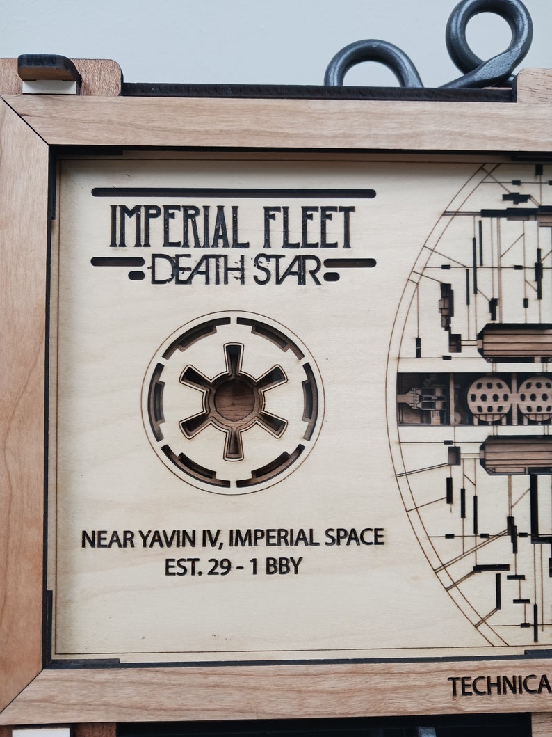 Star Wars Death Star Cross Section, Death Star Technical Blueprint ...