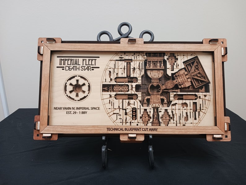 Star Wars Death Star Cross Section, Death Star Technical Blueprint ...