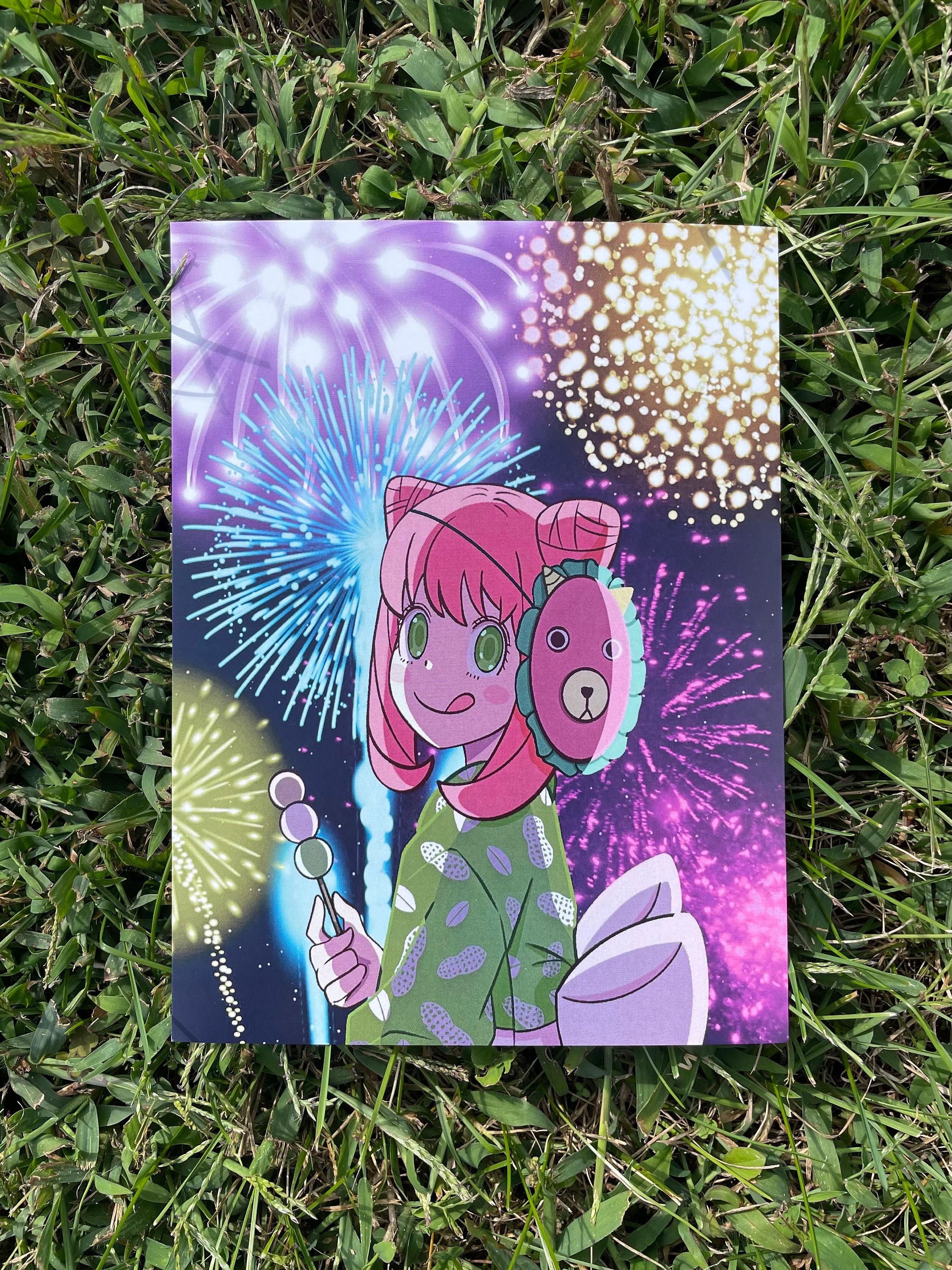 Anya Spy X Anime Firework Festival Prints// Heavy Cardstock Gloss 6in ...